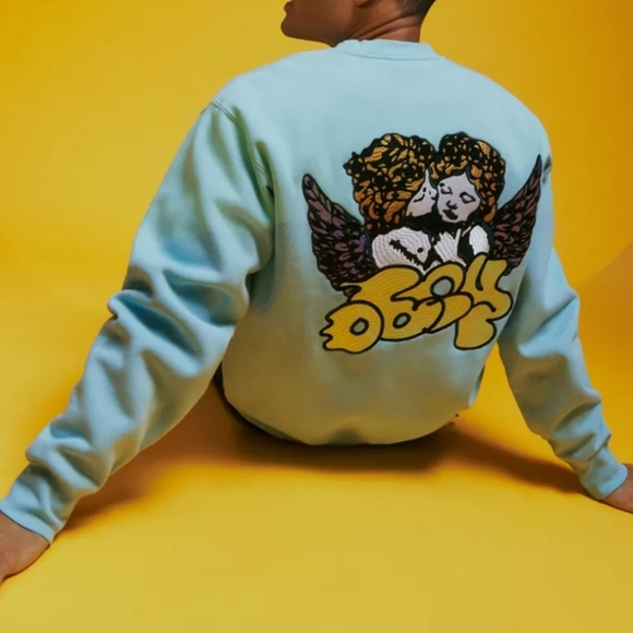Obey | Sweaters | Obey Cherub Crew Neck Sweatshirt Size S Color Sky ...